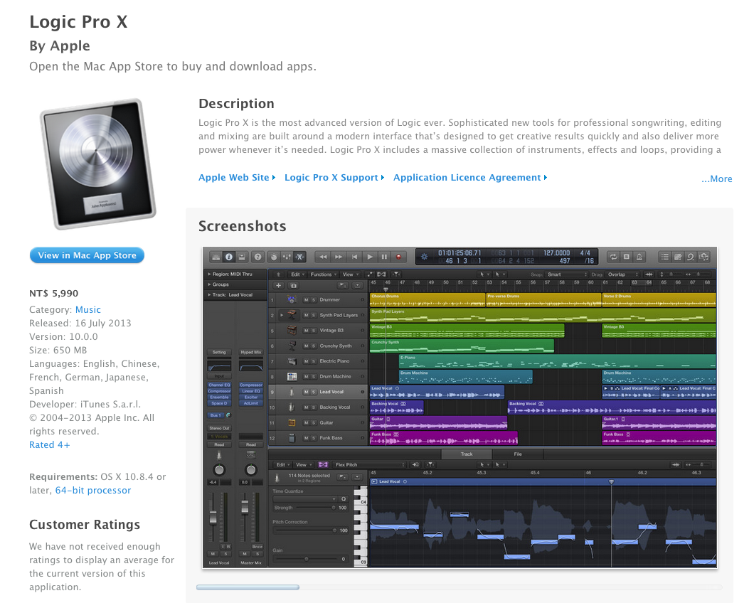 DTM：專業音樂製作軟體 Logic Pro X 新功能介紹與下載安裝流程 | 璃思維スタジオ制作｜LiSWEi.com