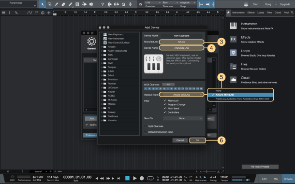 如何在 Studio One 3 彈奏並錄製軟體樂器？ | 璃思維スタジオ制作｜LiSWEi.com
